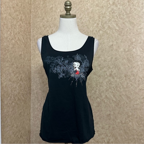 Betty Boop | Tops | Vtg Y2k 200s Black Betty Boop Queen Of Bling ...